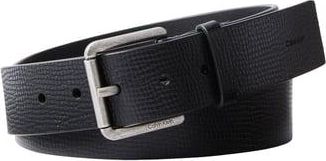 Calvin Klein Ceinture textur&eacute;e &agrave; boucle ajustable en cuir