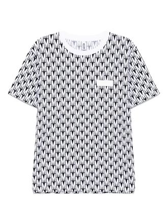 Moschino t-shirt à patch logo - Blanc