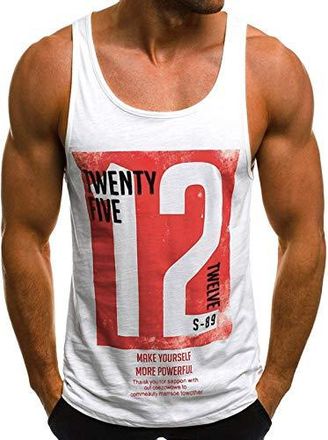 Generic Débardeur sans manches pour homme - Maillot de corps dentraînement - Respirant - Pour le bodybuilding - T-shirt fonctionnel de compression pour homme 