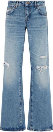 7 For All Mankind Baumwoll-Jeans mit weitem Bein - - Jeans - Damen - Blau - W25