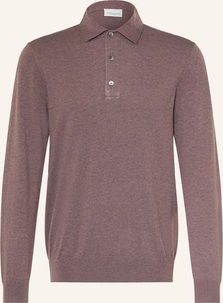 Profuomo Profuomo Strick-Poloshirt lila