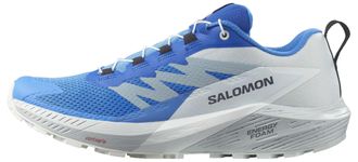 Salomon Sense Ride Herren Trail-Laufschuhe, Outdoor-bereit, Vielseitiger Grip, Leichtgewichtiger Schaft, Ibiza Blue, 40