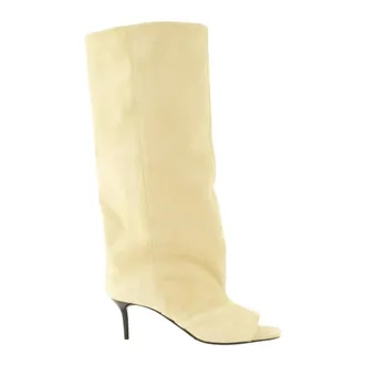 Iro Iro, Femme, Chaussures, Beige, Taille: 38 EU Bottes en Daim Souples