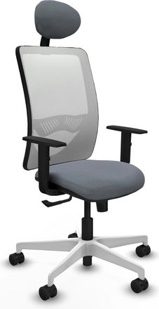 Piqueras y Crespo Stuhl f&uuml;r Home Office Zulema mit 1D-Armen, h&ouml;henverstellbarer Lendenwirbelst&uuml;tze und festem Kopfteil, ausgestattet mit Sincro 3 Positionen und Schneid