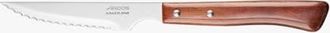 Arcos Tischmesser - Fleischmesser aus Nitrum Edelstahl, Langlebig und Sp&uuml;lmaschinengeeignet, Griff aus braunem Holz - Serie Mesa