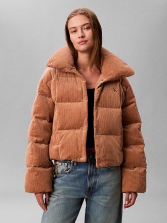 Calvin Klein Jeans Cordjacke CORDUROY INSULATED DOWN PUFFER Mit Rundhalsausschnitt, regular fit