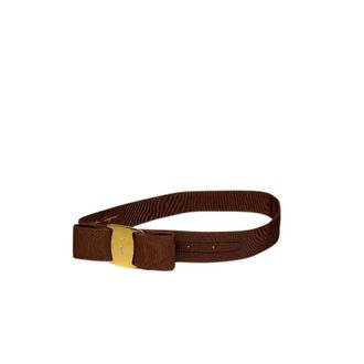 Ferragamo Pre-owned Grosgrain Belt - - Pre-owned - Damen - Braun - ONE SIZE