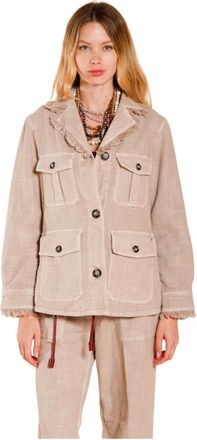 Mason's Femme, Vestes, Beige, Taille: 40 FR Veste Santa Barbara