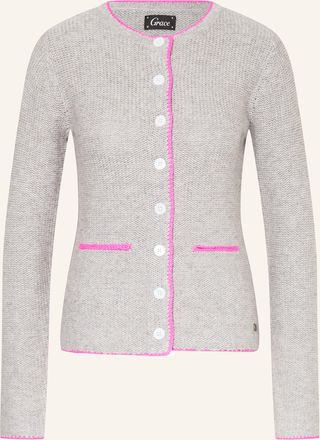Grace Grace Strickjanker grau