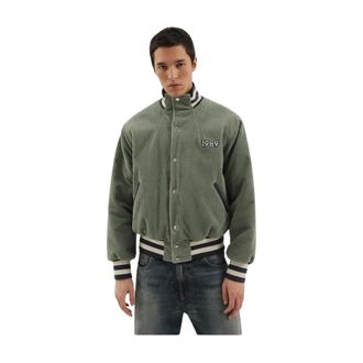 1989 STUDIO 1989 Studio, Homme, Vestes, Vert, Taille: M Corduroy Varsity Jacket