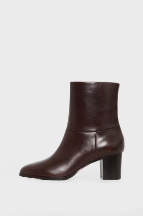 Gerard Darel Bottines &agrave; talon en cuir - LIZ - Marron