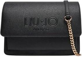 Liu Jo Sac halona M bandoulière avec logo en relief AA5152 E0087 noir, Noir