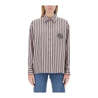 Etro Gestreiftes Hemd mit Knopfleiste - - Blouses & Shirts - Damen - Rosa - M
