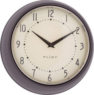 Plint Retro Wanduhr Uhr Küchenuhr Dänisches Design Wall Clock Almost Black
