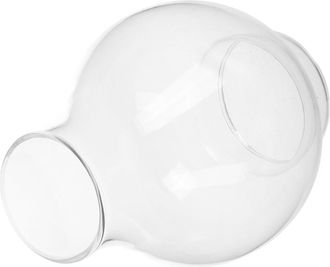 BESPORTBLE Windfester Glas Lampenschirm Ersatz &Oslash; f&uuml;r Petroleum Kerosinlampen Klarer Runder Lampenkamin Vintage Stil Robustes Hitzebest&auml;ndiges Glas f&uuml;r Gem&uuml;tliche