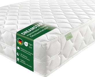 Dreamstar Ergo Flex XXL Duo 180x200cm I ergonomische 7-Zonen Kaltschaummatratze I &Ouml;ko-TEX | H2 & H3 | Hypoallergen & Antibakteriell | 22 cm hoch 180 x 200 cm