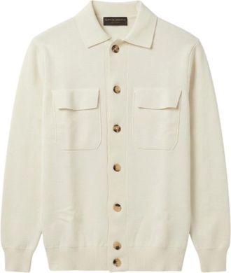 FILIPPO DE LAURENTIIS Homme, Pulls, Blanc, Taille: L Overshirt