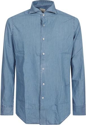 Xacus Homme, Chemises, Bleu, Taille: 4XL Chemise en jean classique