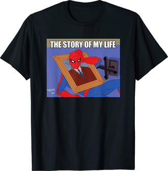 MARVEL Spider-Man Story of My Life Meme T-Shirt