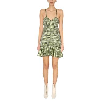 Philosophy di Lorenzo Serafini Femme, Robes, Multicolore, Taille: 38 FR Mini Robe Vichy en Taffetas