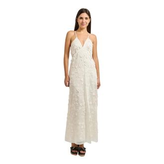 Manila Grace Femme, Robes, Blanc, Taille: 38 FR Long Dress