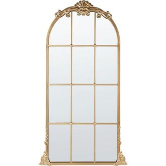 Beliani Wandspiegel NOIDAN 66 cm 124 cm Metall Gold