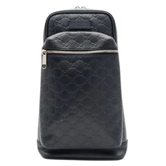 Gucci Sac bandouli&egrave;re Guccissima Pre-owned - Homme - Pre-owned - Noir - Taille: ONE Size