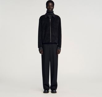 Sandro Blouson minimal &agrave; col cass&eacute;