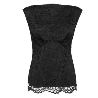 Philipp Plein Femme, Tops, Noir, Taille: 42 FR Haut sans Manches en Dentelle