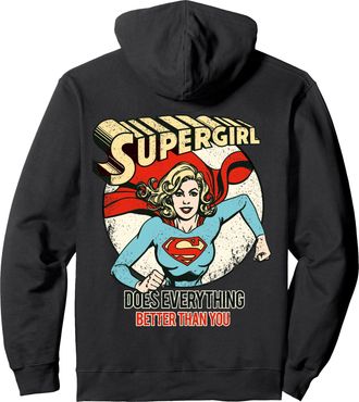 DC Comics DC Supergirl Text Besser als du Pullover Hoodie
