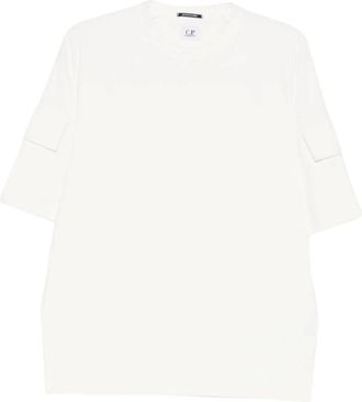 C.P. Company C.p. Company, Homme, Tops, Blanc, Taille: L Sacs