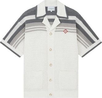 Casablanca Homme, Chemises, Multicolore, Taille: L Crochet Shirt