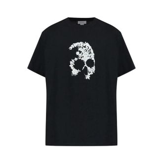 Alexander McQueen Lace Skull T-shirt - - Tops - Herren - Schwarzk - L