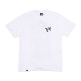Dolly Noire W&uuml;sten Skull Tee Wei&szlig;es T-Shirt - - Tops - Herren - Wei&szlig; - XL