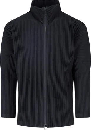 Homme Pliss&eacute; Issey Miyake Faltenzip-Sweatshirt