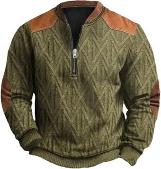 Generic Sweater Simple Casual Chandails Manches Longues Survetement sans Capuche Pulls Slim Coupe Couleur Unie Sweatshirts Pullover Thermique Hiver Confortabl