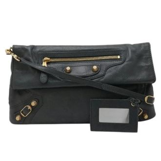 Balenciaga Pre-owned Leder Giant Envelope Clutch Bag - - Pre-owned - Damen - Schwarzk - ONE SIZE