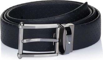 Montblanc Perforated Belt - - Accessories - Herren - Schwarzk - ONE SIZE