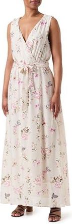 Only Onllucca S/L Robe Longue CS Ptm, Pumice Stone/AOP:OCC. Romantic Garden, M Femme