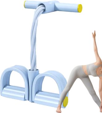 Generico Widerstandsb&auml;nder mit Griffen | Pedalabzieher f&uuml;r Damen | Spannseil, Yoga-Pedalabzieher mit 4 R&ouml;hren | elastisches Spannseil f&uuml;r Dehnungsger&auml;te