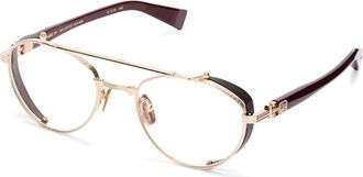 Balmain unisex, Accessoires, Jaune, Taille: 52 MM Brigade IV Eyeglasses