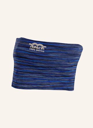 P.A.C. Multifunktionstuch Aus Merinowolle blau