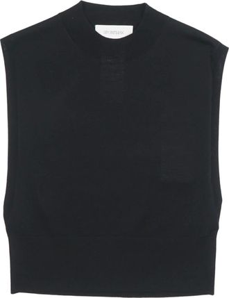 Max Mara Femme, Pulls, Noir, Taille: 40 FR Tricot &agrave; col rond