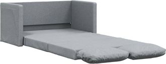 vidaXL Vidaxl - Canap&eacute;-lit 2 en 1 gris clair 112x174x55 cm tissu