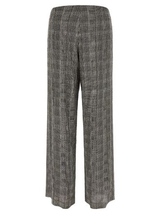 Ermanno Scervino Prince of Wales Wide-Leg Trousers - Gray