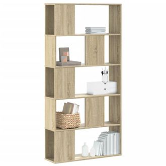 vidaXL vidaXL Biblioth&egrave;que 5 niveaux ch&ecirc;ne sonoma bois ding&eacute;nierie