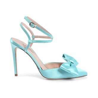 Dee Ocleppo Rosa Satin Strappy Sandale - - Shoes - Damen - Blau - 37 1/2 EU