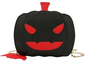Generic Sac &agrave; main dHalloween en forme de citrouille pour filles et femmes, joli sac &agrave; bandouli&egrave;re avec chauve-souris dHalloween, d&eacute;corations murales, joli sa