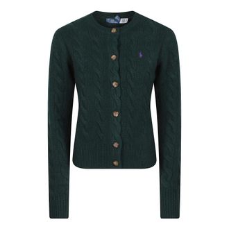 Polo Ralph Lauren Zopfmuster-Strickjacke - - Knitwear - Damen - Gr&uuml;n - XS