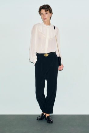 Gerard Darel Pantalon bouffant &agrave; pinces - MILA - Noir